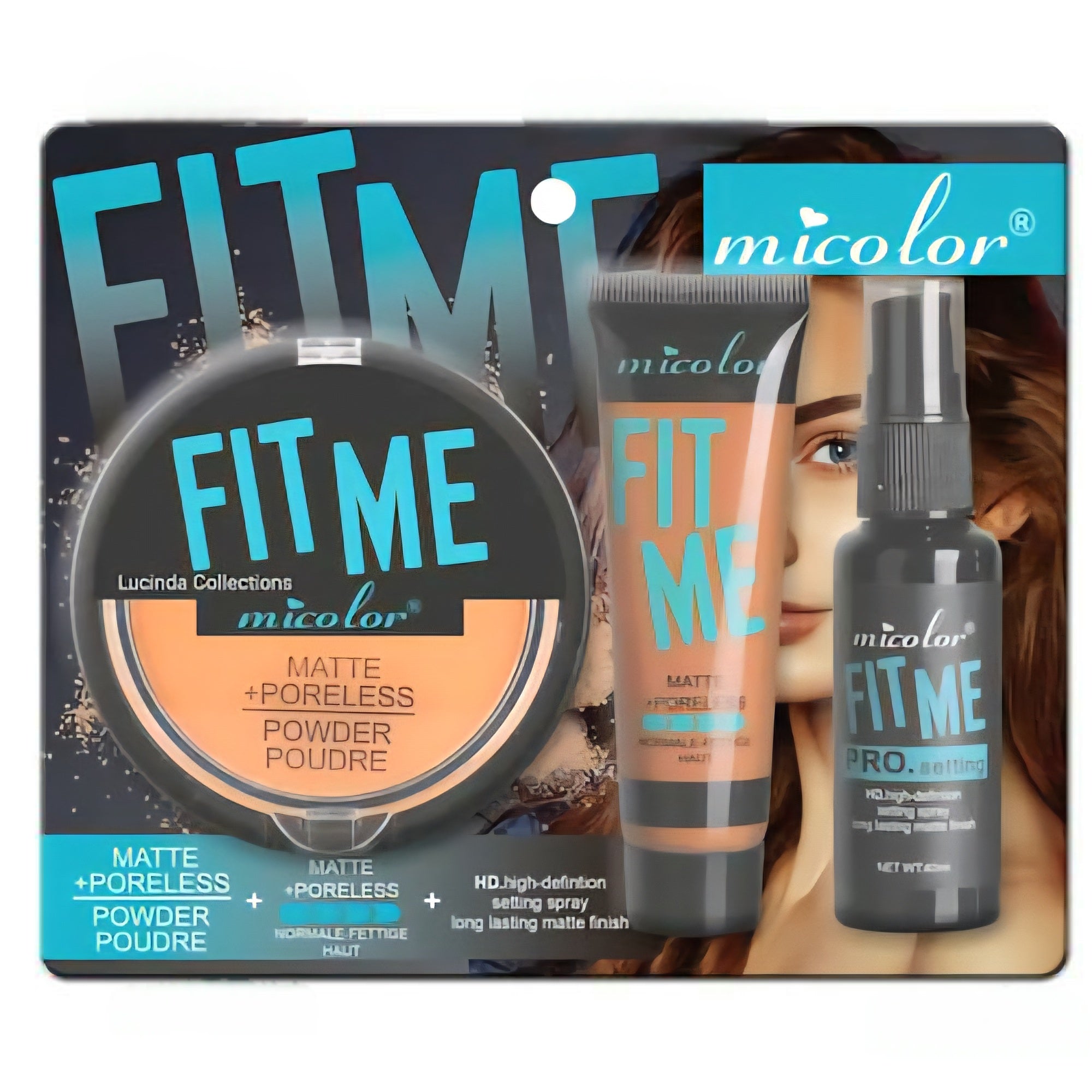 Buy Micolor 3-in-1 Matte Fit Me Set – Perfect Your Look All Day! – XD21